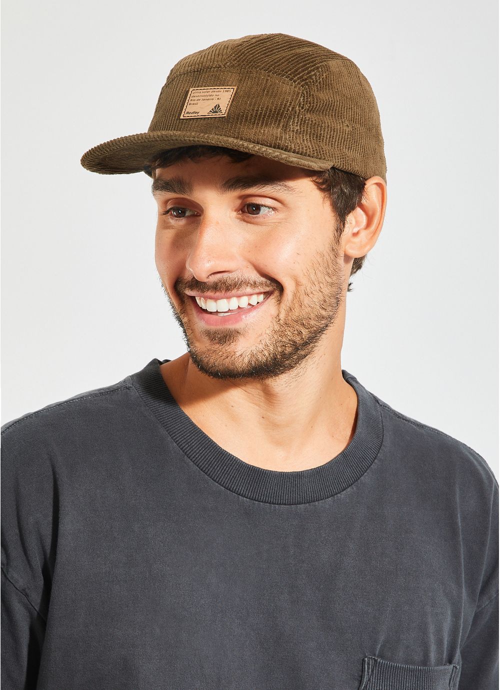 Boné five panel veludo VERDE ESCURO - redley