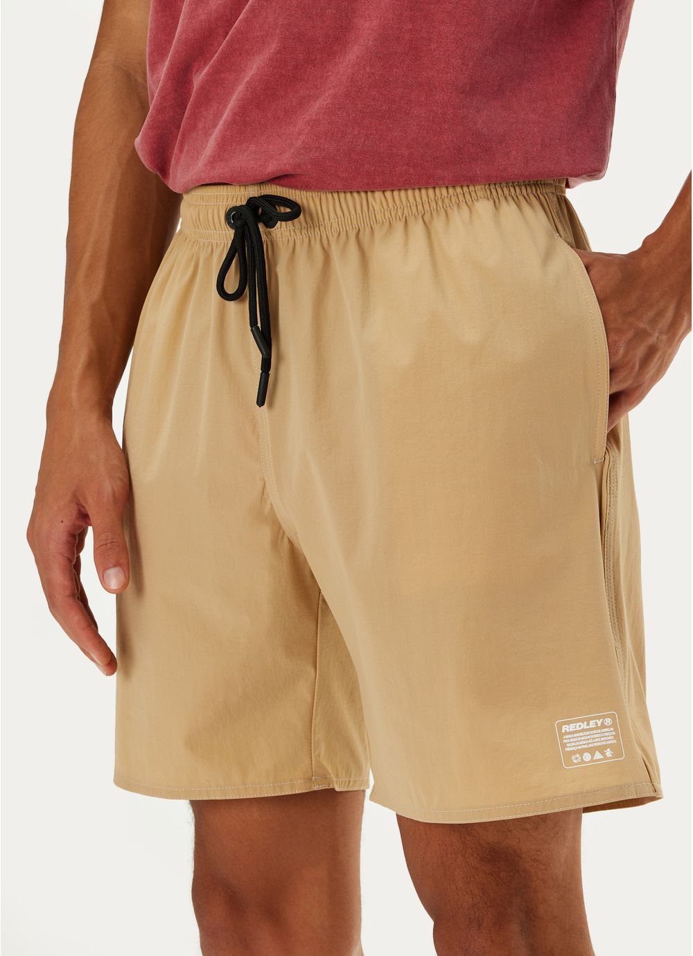 Short elástico premium caqui - redley