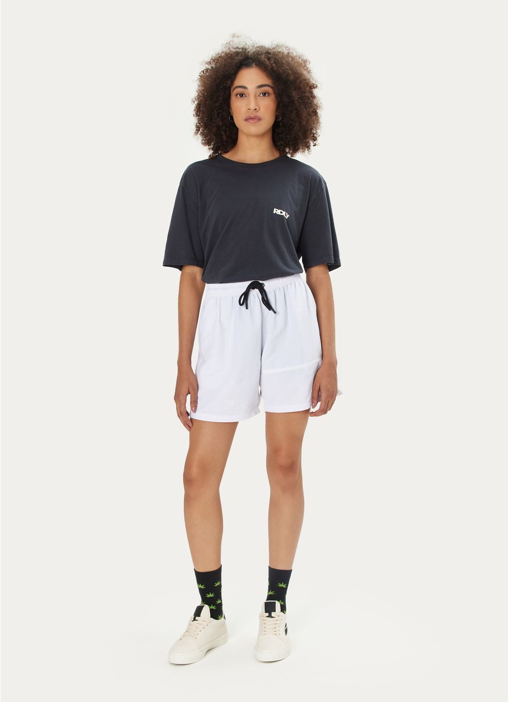 Short elastico cargo oversize off white - redley