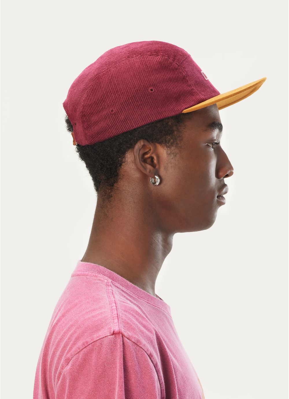 Bone five panel veludo vinho - redley